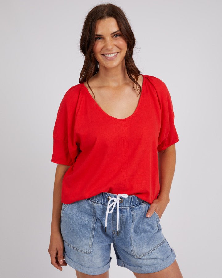 Elm Top The Grove - Bittersweet Red | Pink Poppies Australia